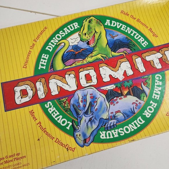 Vintage | Games | Vintage Dinomite The Dinosaur Adventure Board Game ...